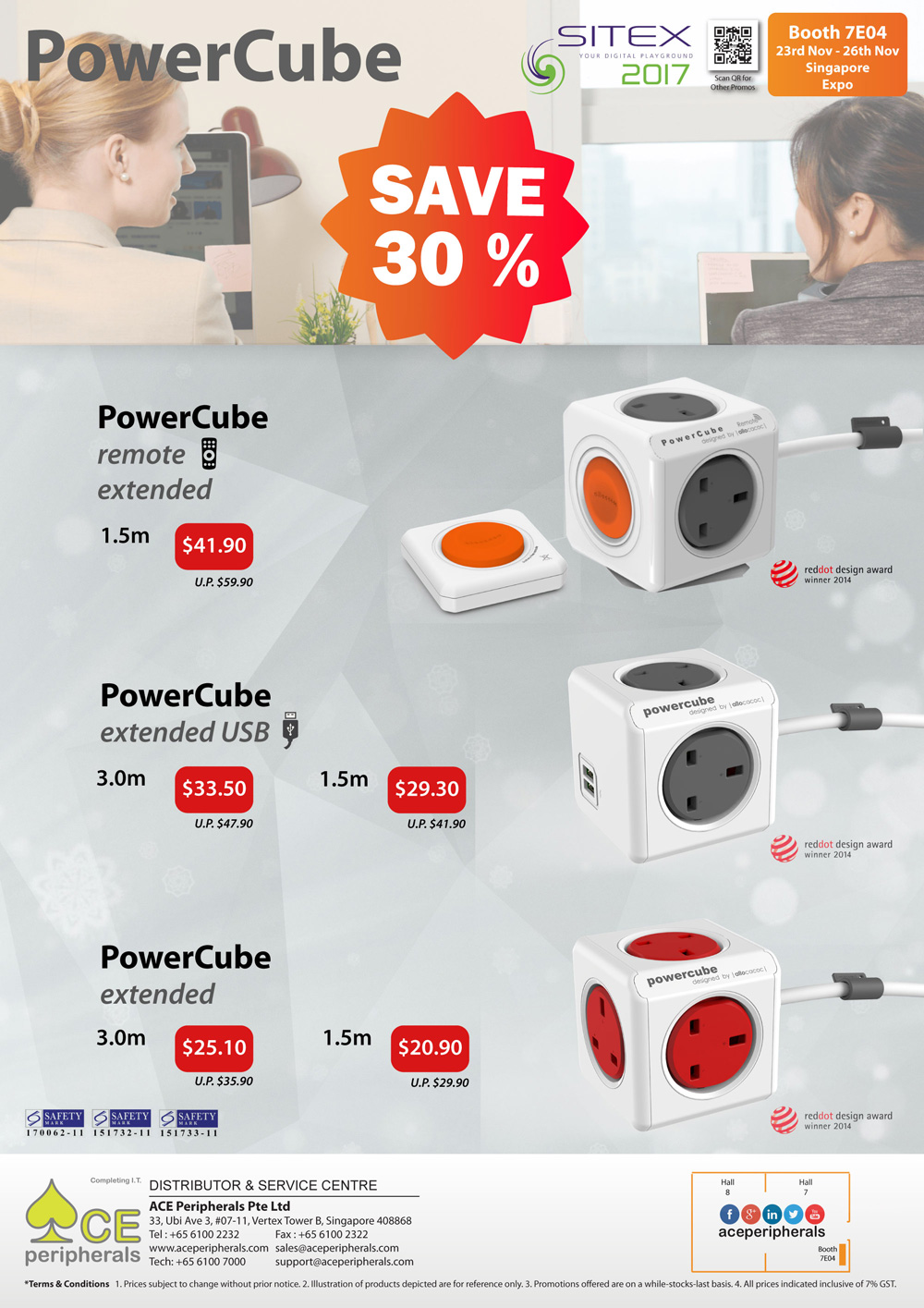 Allocacoc PowerCube Brochures from SITEX 2017 Singapore on Tech Show ...