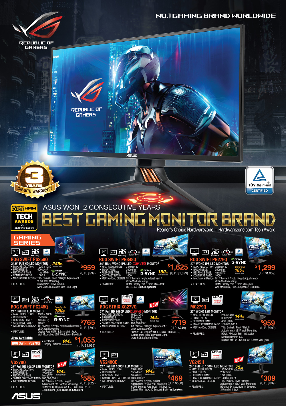 ASUS Monitors - page 3 Brochures from SITEX 2017 Singapore on Tech Show ...