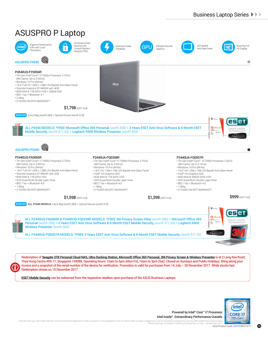 ASUS Nov Product Guide - Pg 15 Brochures from SITEX 2017 Singapore on ...