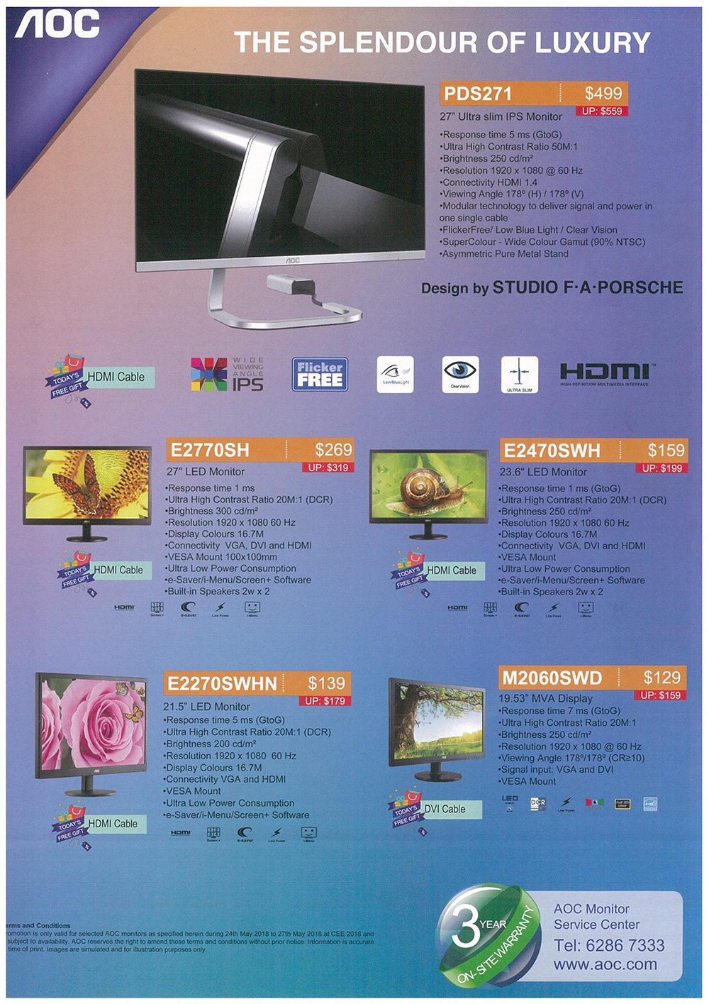 AOC Monitors Brochures from CEE 2018 on Tech Show Portal - HardwareZone ...