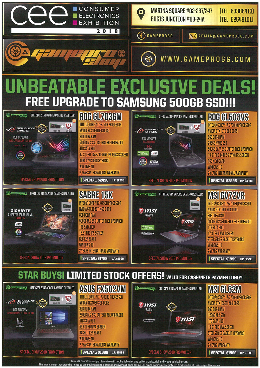 GamePro - Pg 1 Brochures from CEE 2018 on Tech Show Portal - HardwareZone.com.sg