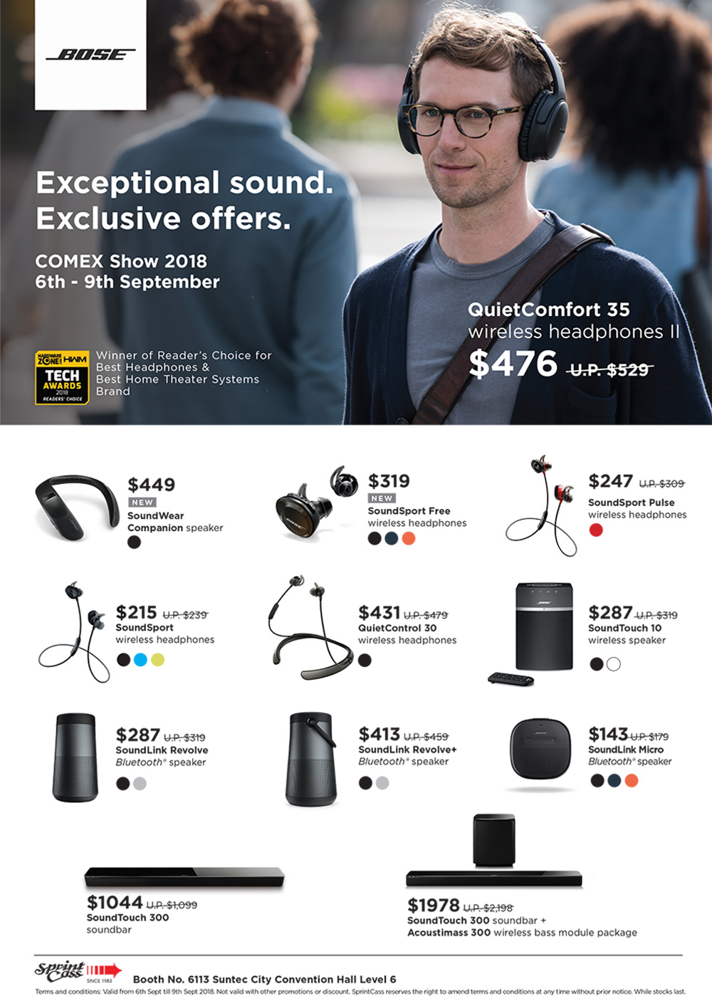 Bose Brochures from COMEX 2018 Singapore on Tech Show Portal ...