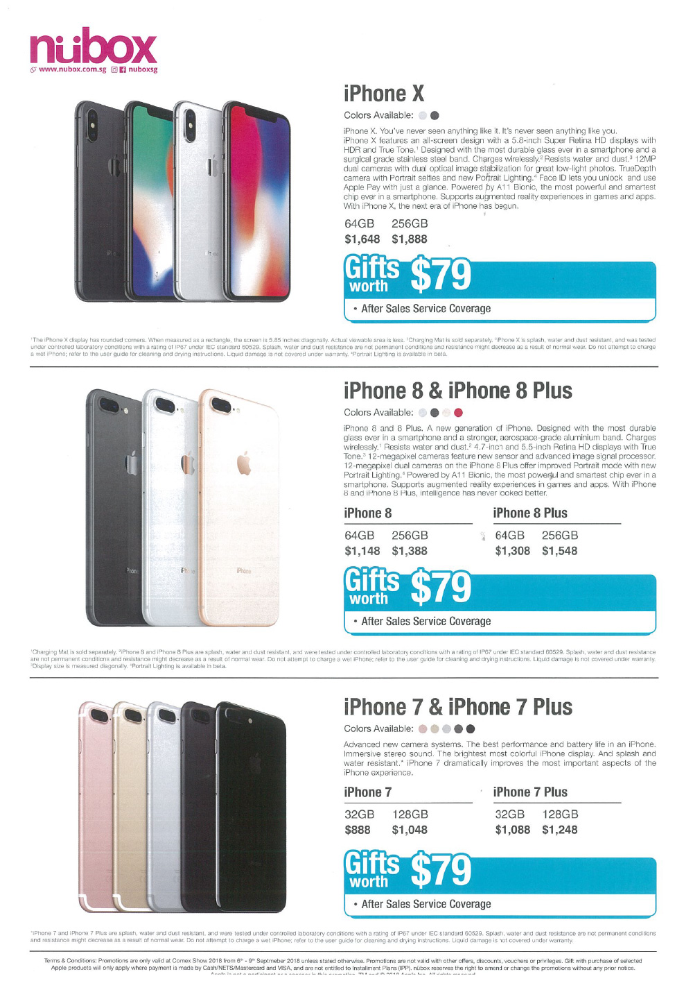 Apple iPhone Brochures from COMEX 2018 Singapore on Tech Show Portal ...