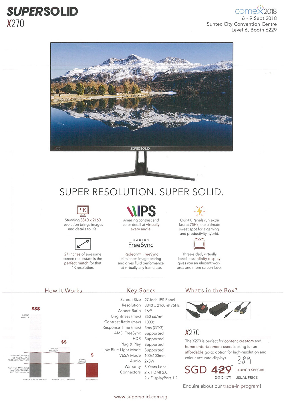 SuperSolid Monitors - Pg 2 Brochures from COMEX 2018 Singapore on Tech ...