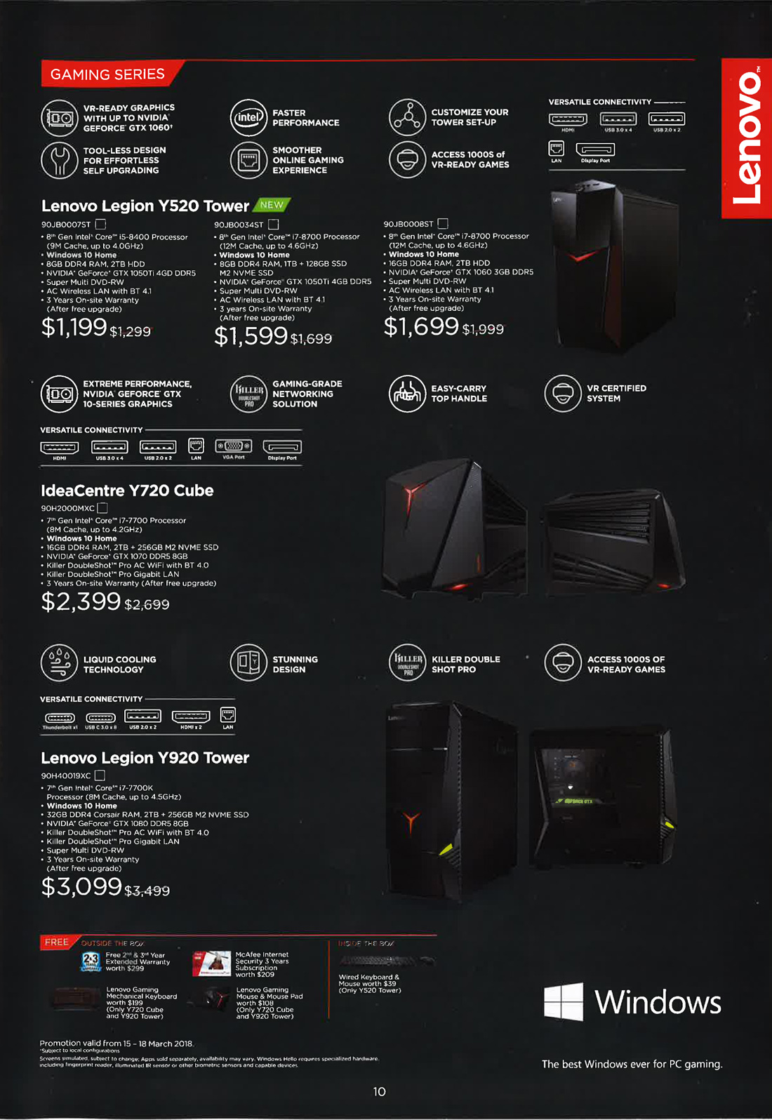 Lenovo gaming - page 3 Brochures from IT Show 2018 Singapore on Tech ...