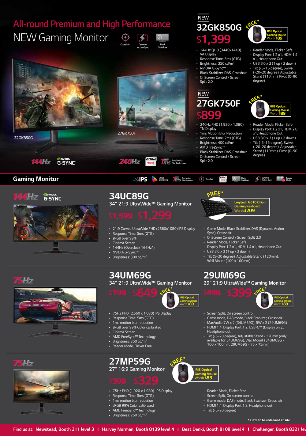 LG Gaming Monitors Brochures from IT Show 2018 Singapore on Tech Show ...