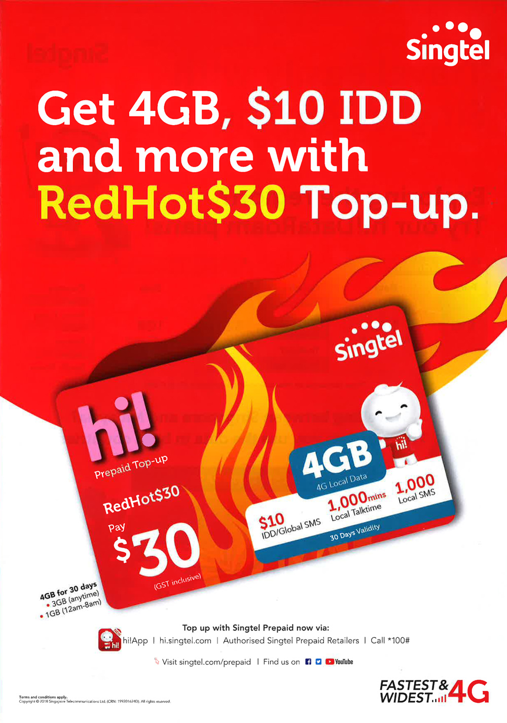 Singtel Prepaid - Pg 1 Brochures from IT Show 2018 Singapore on Tech ...