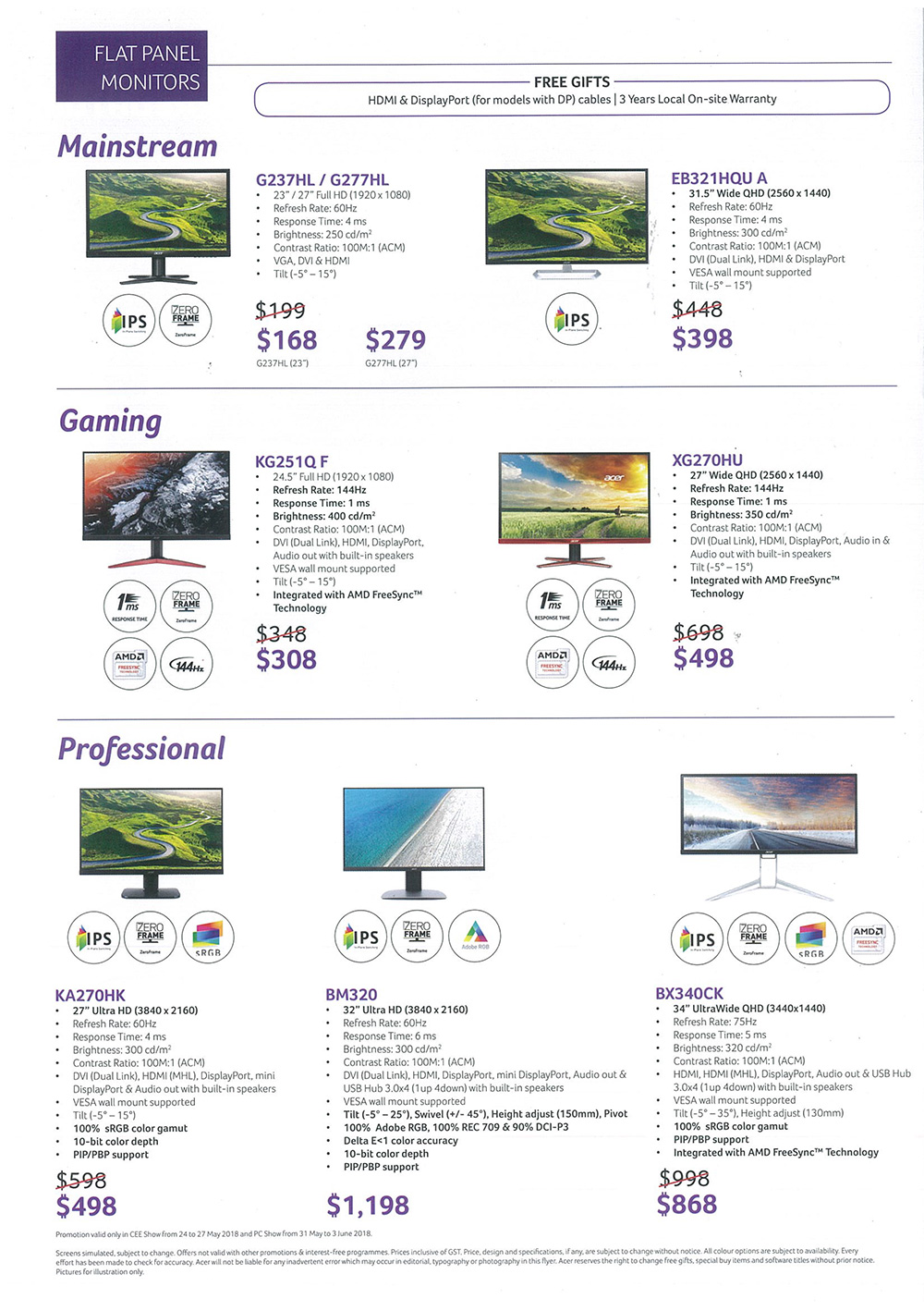Acer monitors - page 4 Brochures from PC Show 2018 on Tech Show Portal ...