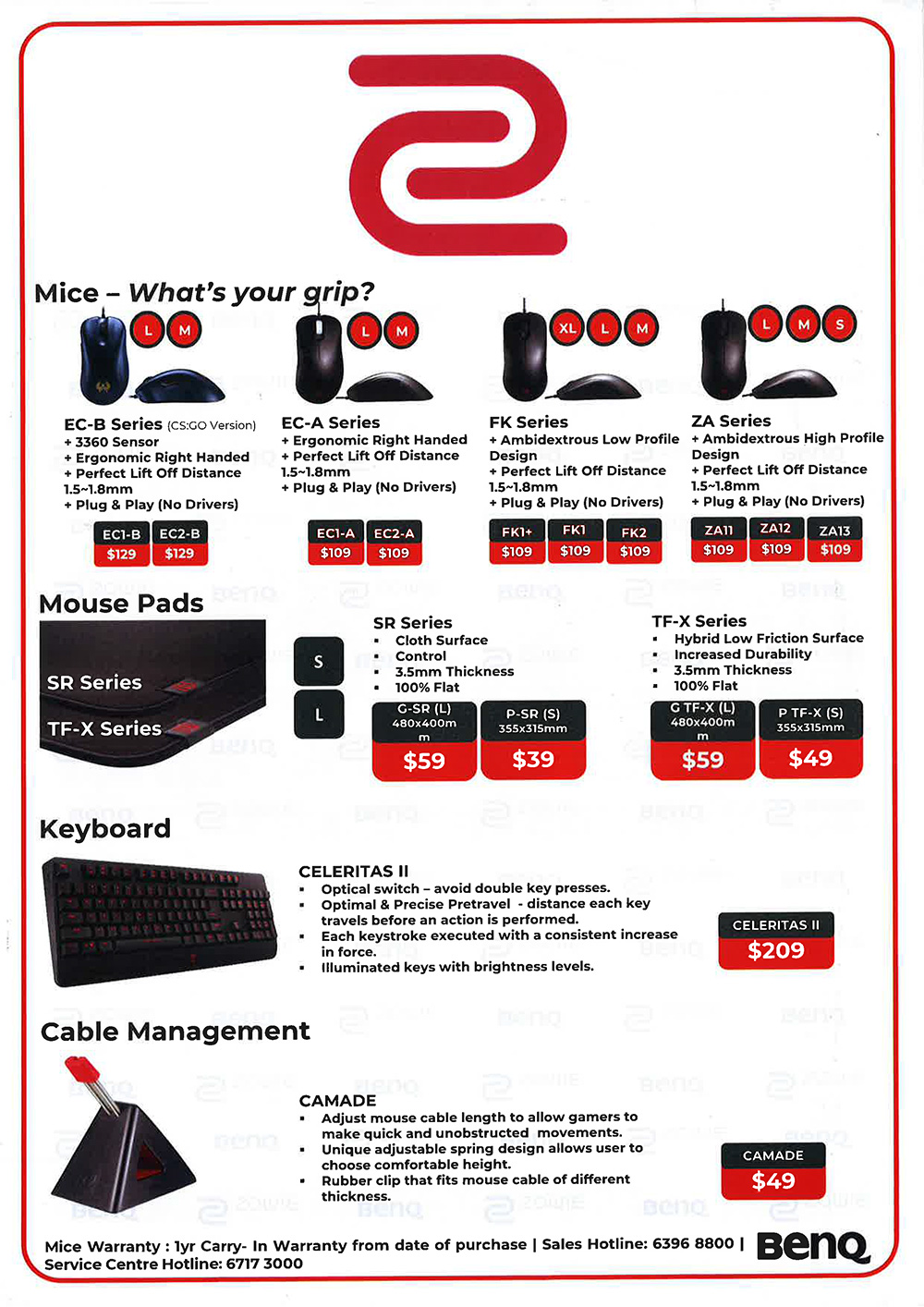 BenQ Zowie mice/keyboards Brochures from PC Show 2018 on Tech Show ...