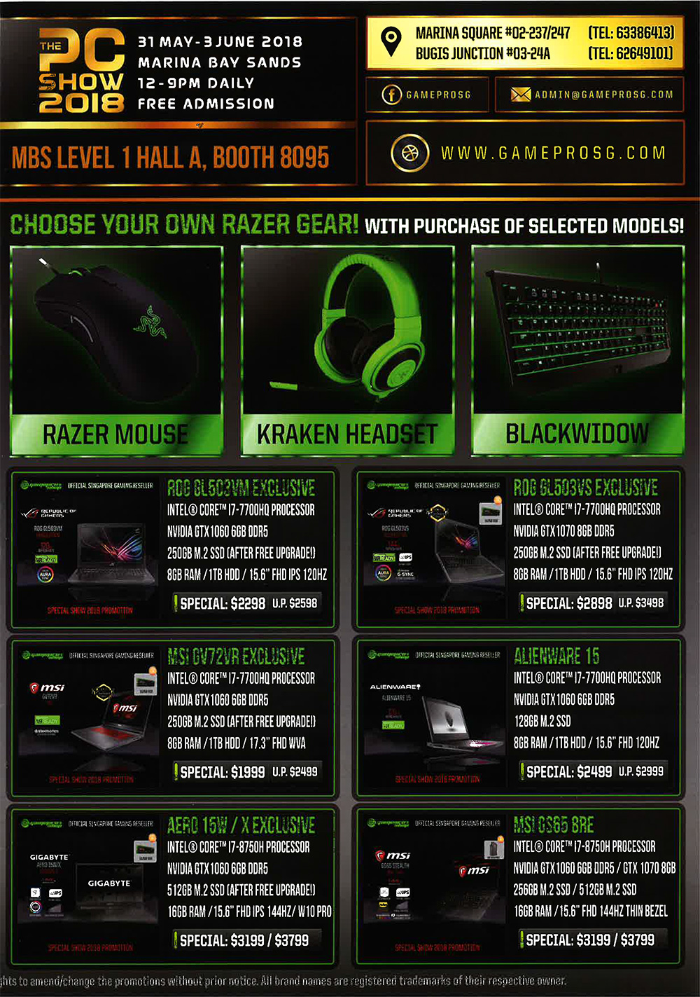 GamePro - Pg 1 Brochures from PC Show 2018 on Tech Show Portal ...