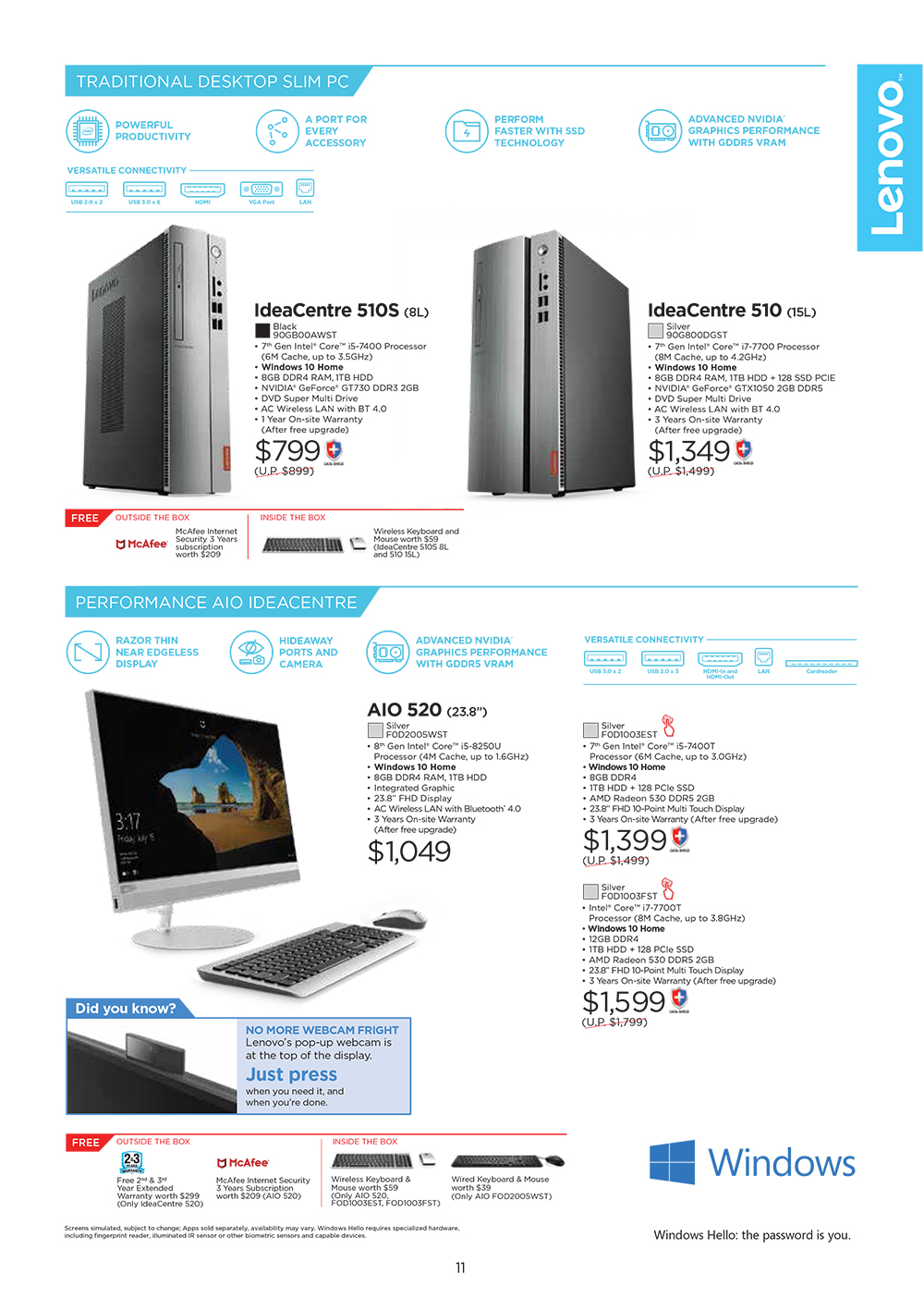 Lenovo Desktops Brochures from PC Show 2018 on Tech Show Portal ...