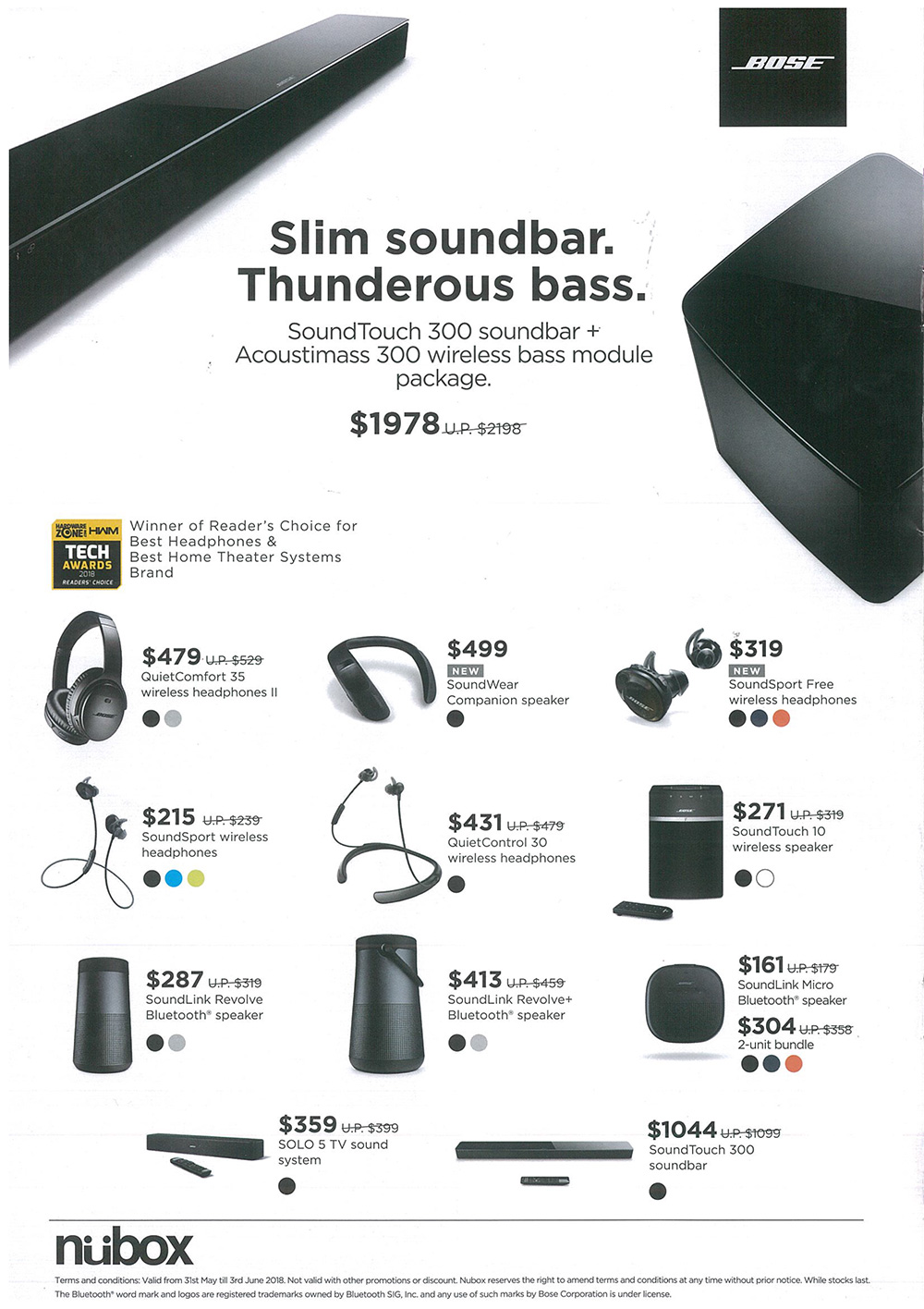 Bose Brochures from PC Show 2018 on Tech Show Portal - HardwareZone.com.sg