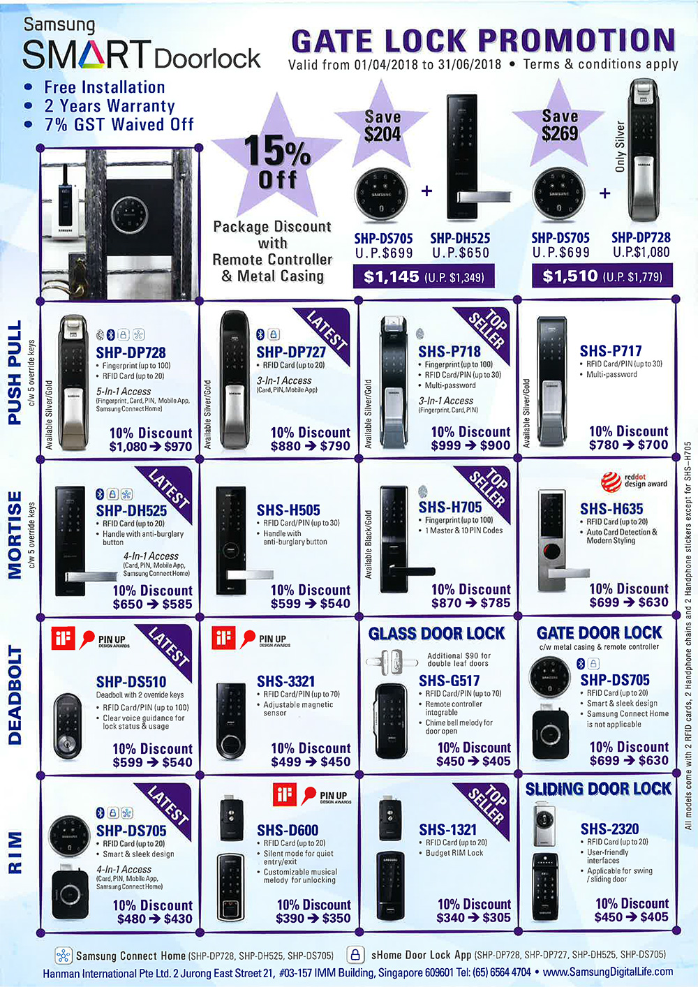 Samsung Smart Door Locks Brochures from PC Show 2018 on Tech Show ...