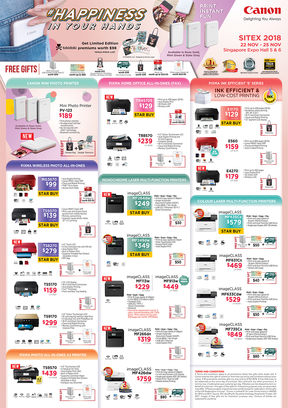Canon Printers - Pg 1 Brochures from SITEX 2018 Singapore on Tech Show ...