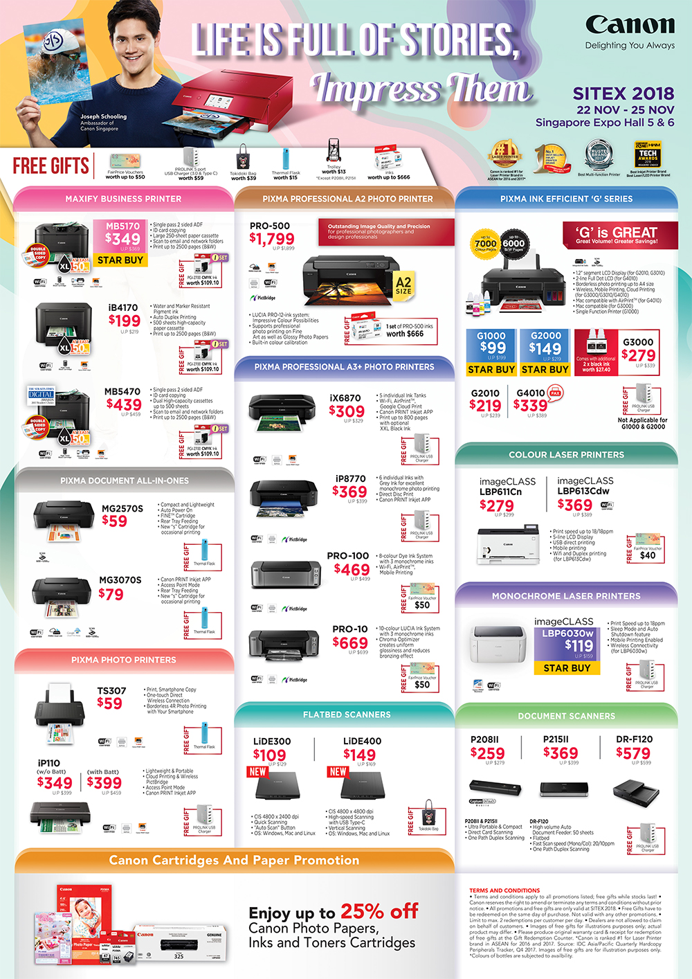 Canon Printers - Pg 2 Brochures from SITEX 2018 Singapore on Tech Show ...
