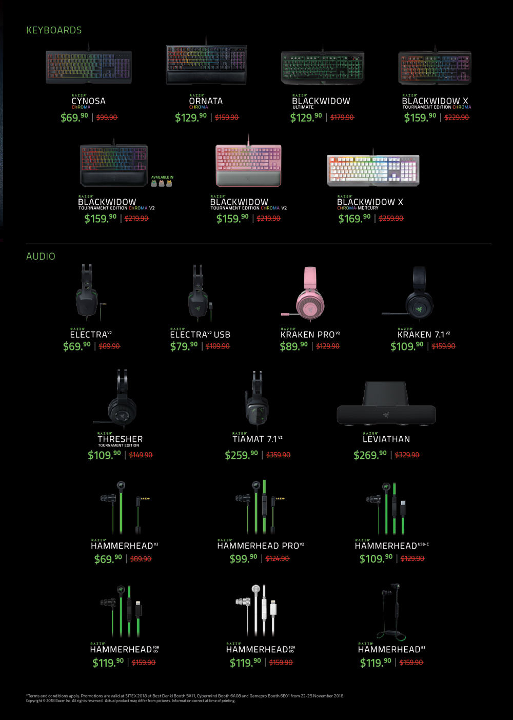 Razer - Pg 6 Brochures from SITEX 2018 Singapore on Tech Show Portal ...