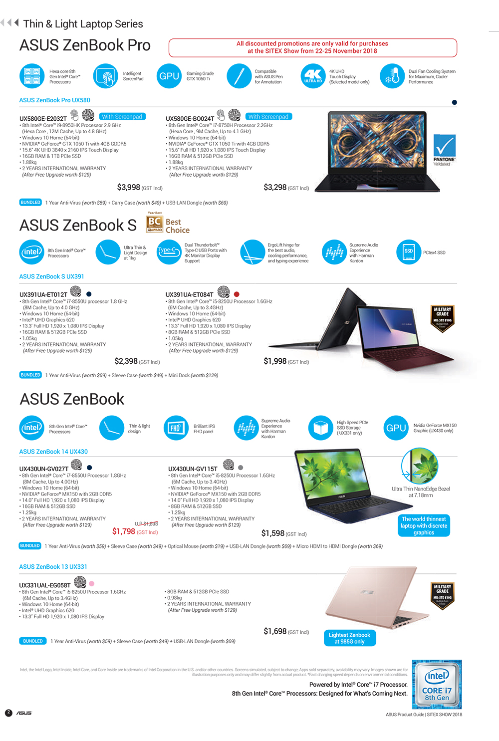 ASUS Product Guide - Pg 02 Brochures from SITEX 2018 Singapore on Tech ...