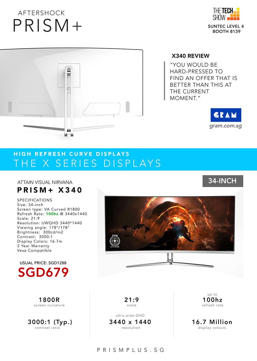 Prism+ Monitors - Pg 1 Brochures from The Tech Show 2018 Singapore on ...