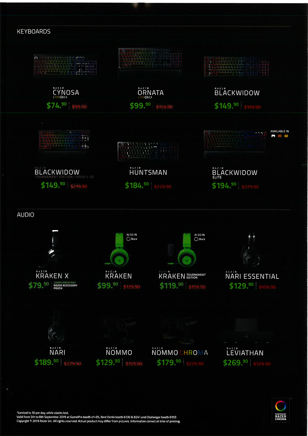 Razer - page 2 Brochures from COMEX 2019 Singapore on Tech Show Portal ...