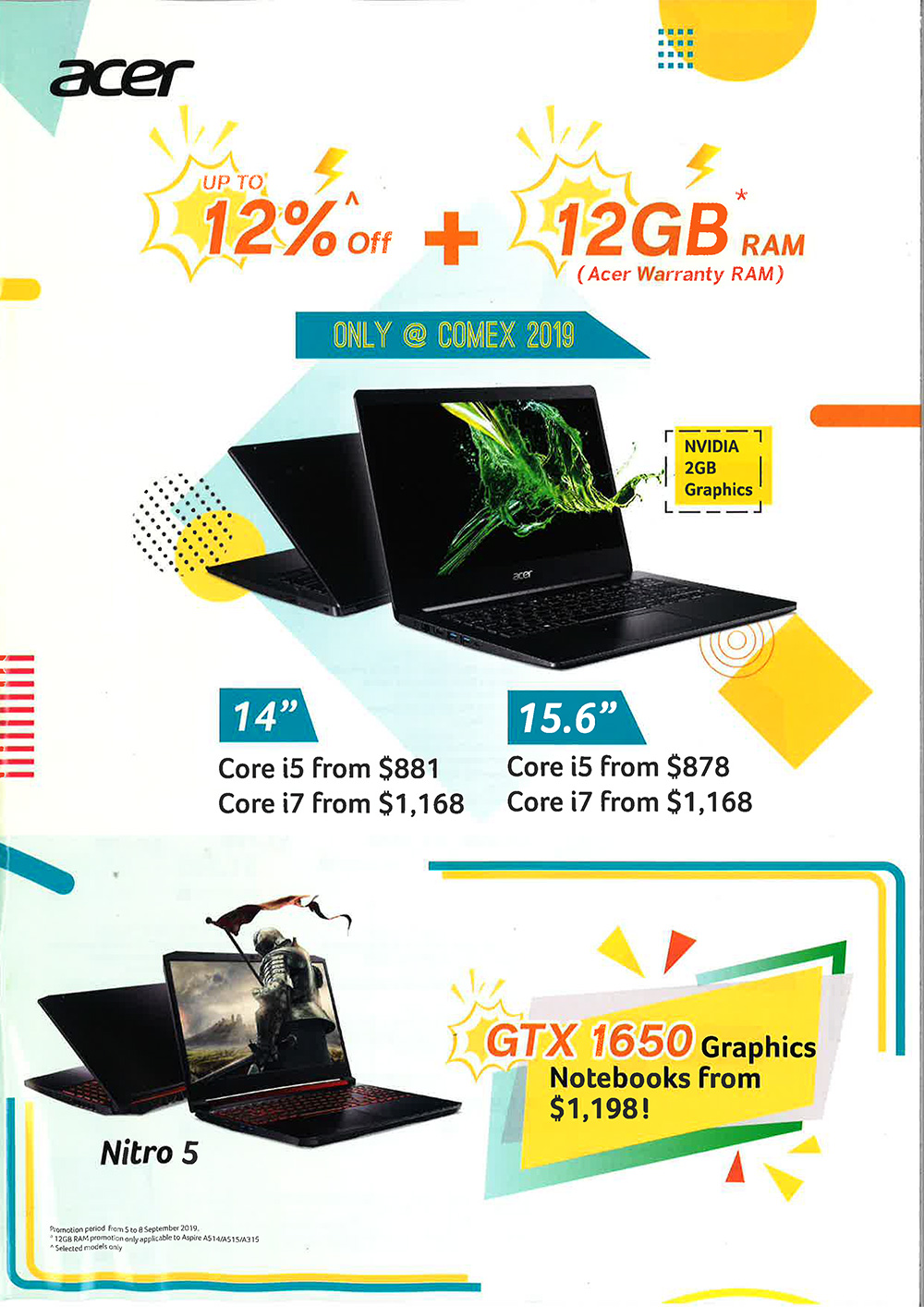 Acer - page 1 Brochures from COMEX 2019 Singapore on Tech Show Portal ...