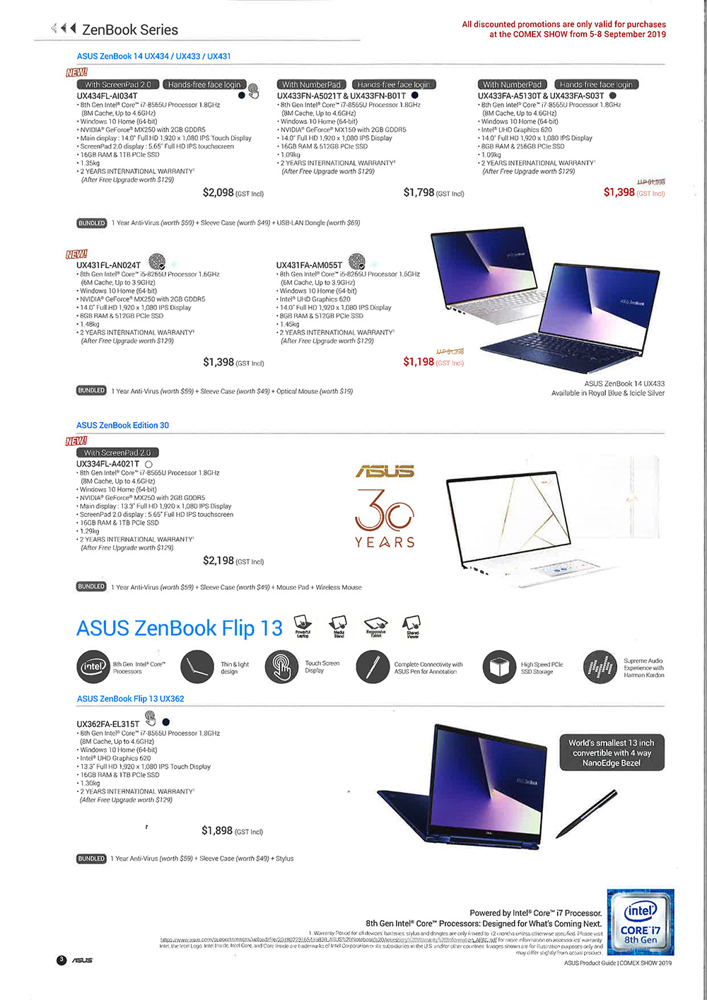 ASUS notebooks - page 3 Brochures from COMEX 2019 Singapore on Tech Show Portal - HardwareZone ...