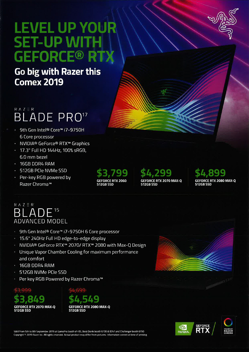 Razer - page 3 Brochures from COMEX 2019 Singapore on Tech Show Portal ...