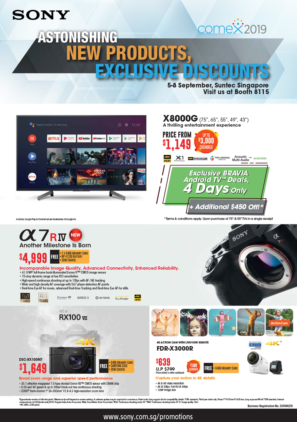 Sony - page 1 Brochures from COMEX 2019 Singapore on Tech Show Portal ...