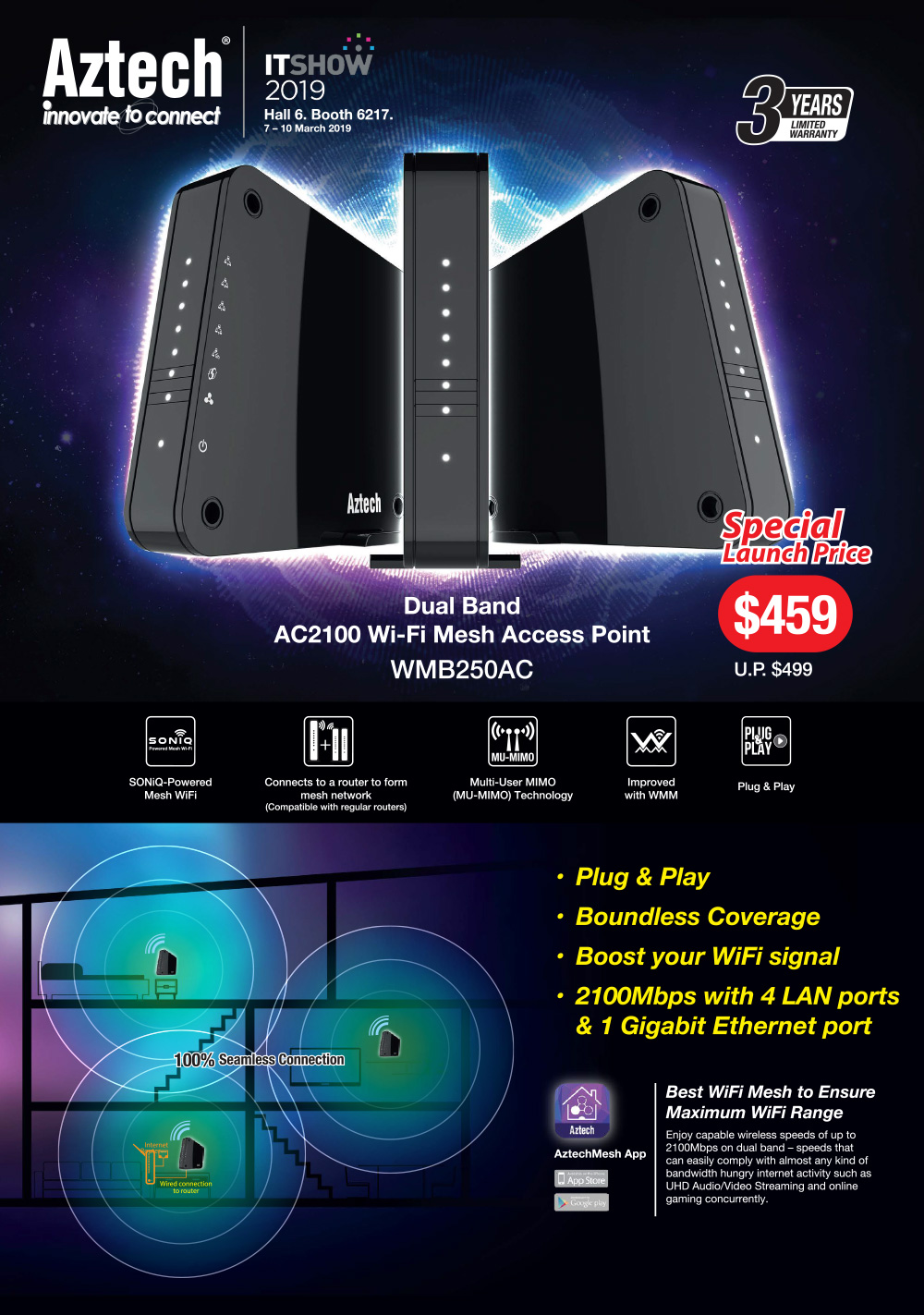 Aztech - Pg 1 Brochures from IT Show 2019 Singapore on Tech Show Portal ...