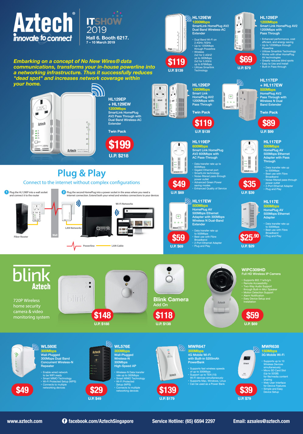 Aztech - Pg 2 Brochures from IT Show 2019 Singapore on Tech Show Portal ...