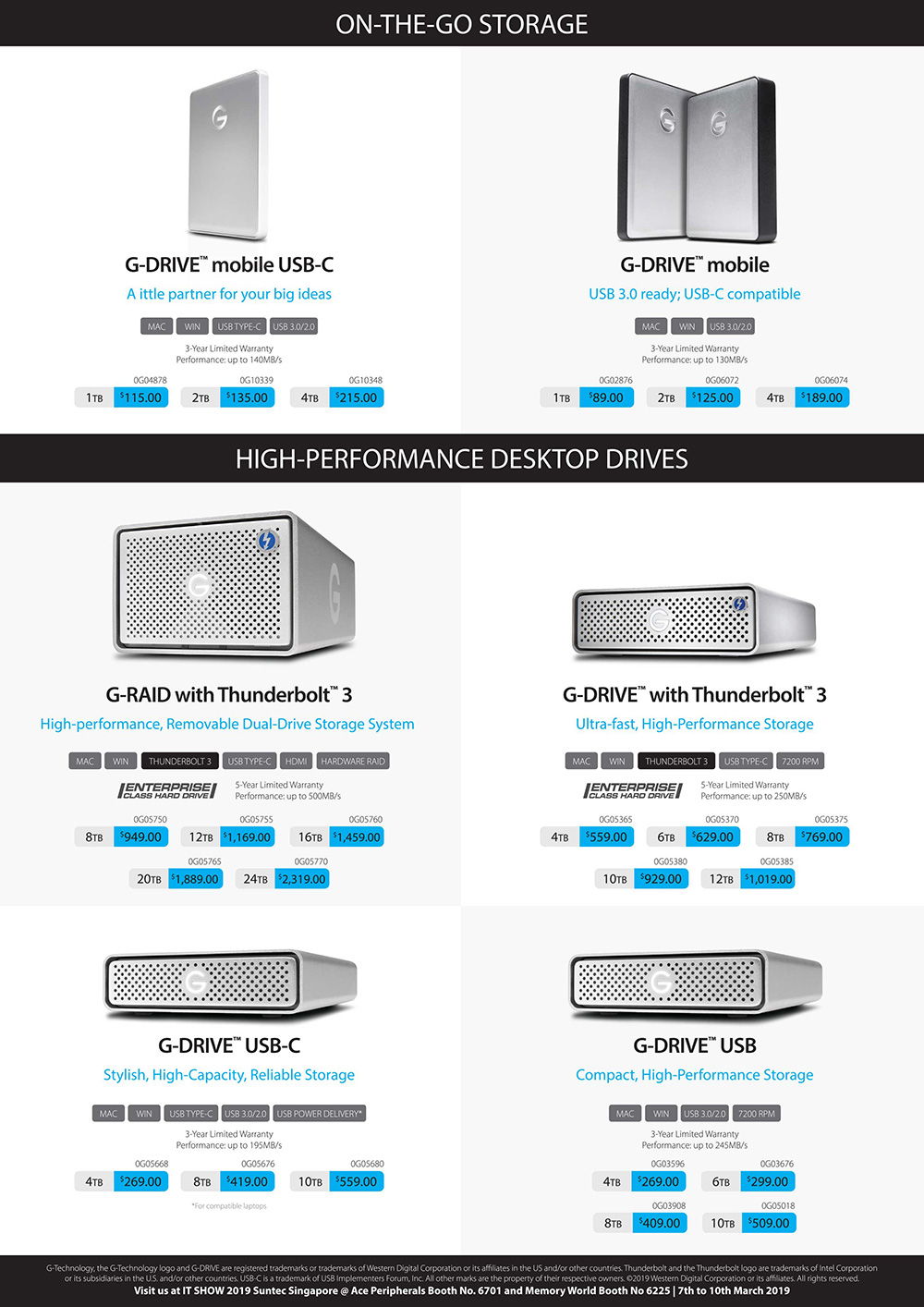 G-Tech external drives - pg.2 Brochures from IT Show 2019 Singapore on ...