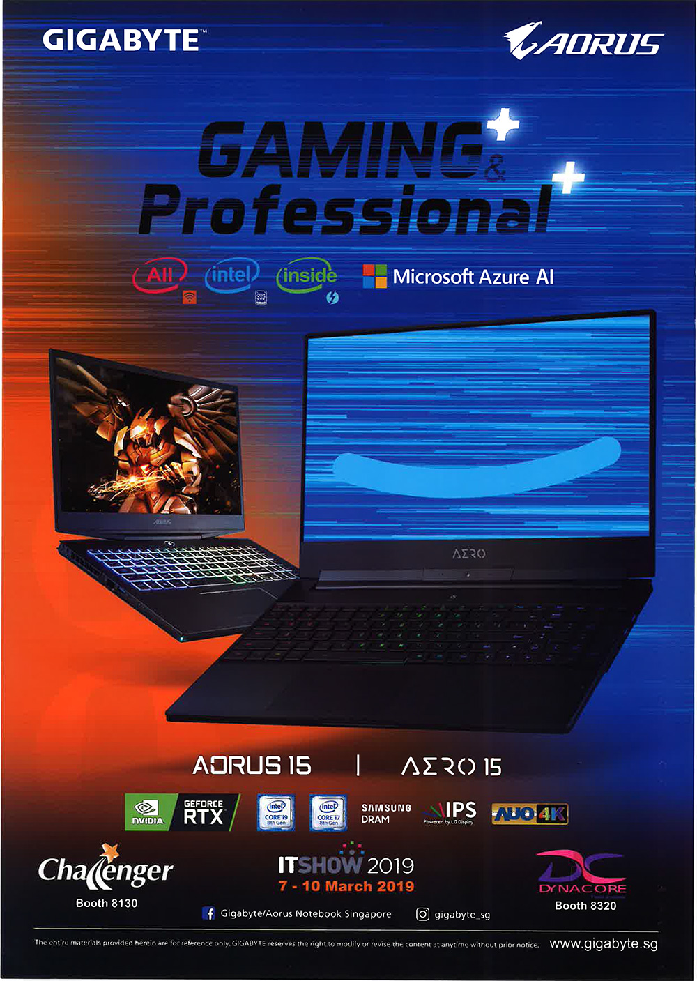 Gigabyte notebooks - page 1 Brochures from IT Show 2019 Singapore on ...