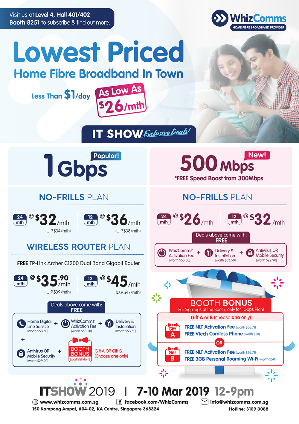 WhizComms - Pg 2 Brochures from IT Show 2019 Singapore on Tech Show ...