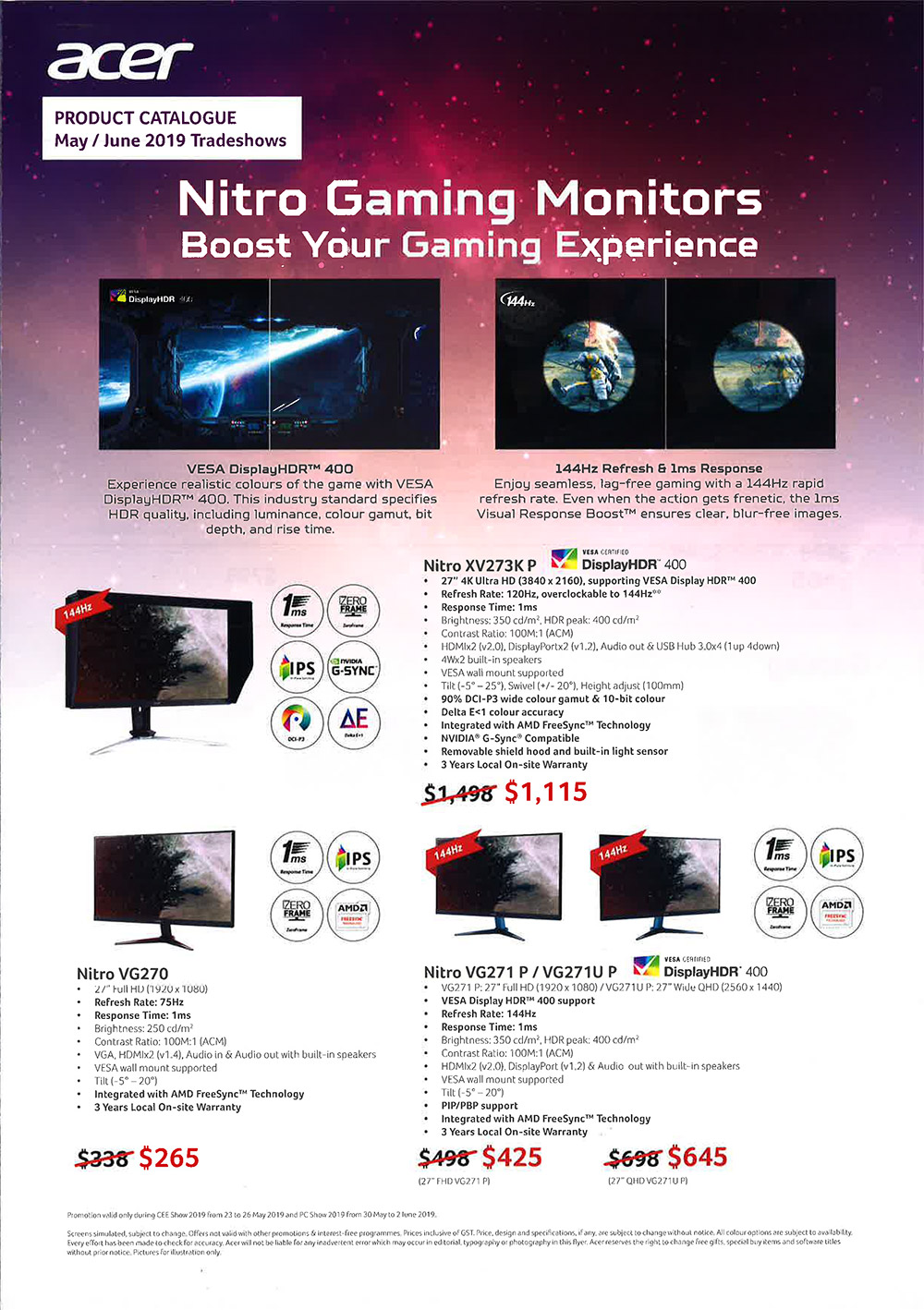 Acer monitors - page 1 Brochures from PC Show 2019 on Tech Show Portal ...