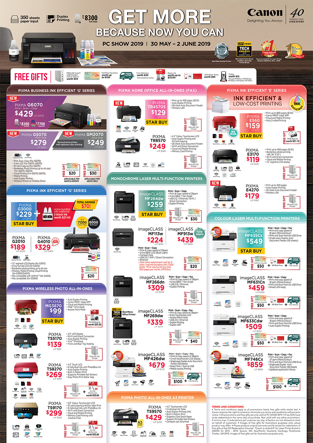 Canon Printers - Pg 01 Brochures from PC Show 2019 on Tech Show Portal ...