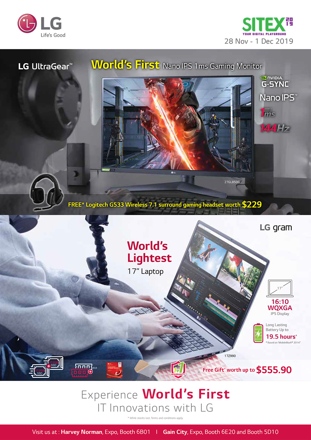 LG - page 1 Brochures from SITEX 2019 Singapore on Tech Show Portal ...