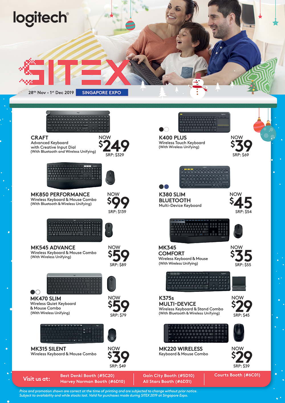 Logitech - Pg 1 Brochures from SITEX 2019 Singapore on Tech Show Portal ...