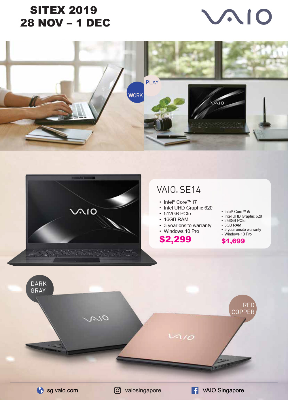 Vaio notebooks - page 1 Brochures from SITEX 2019 Singapore on Tech ...
