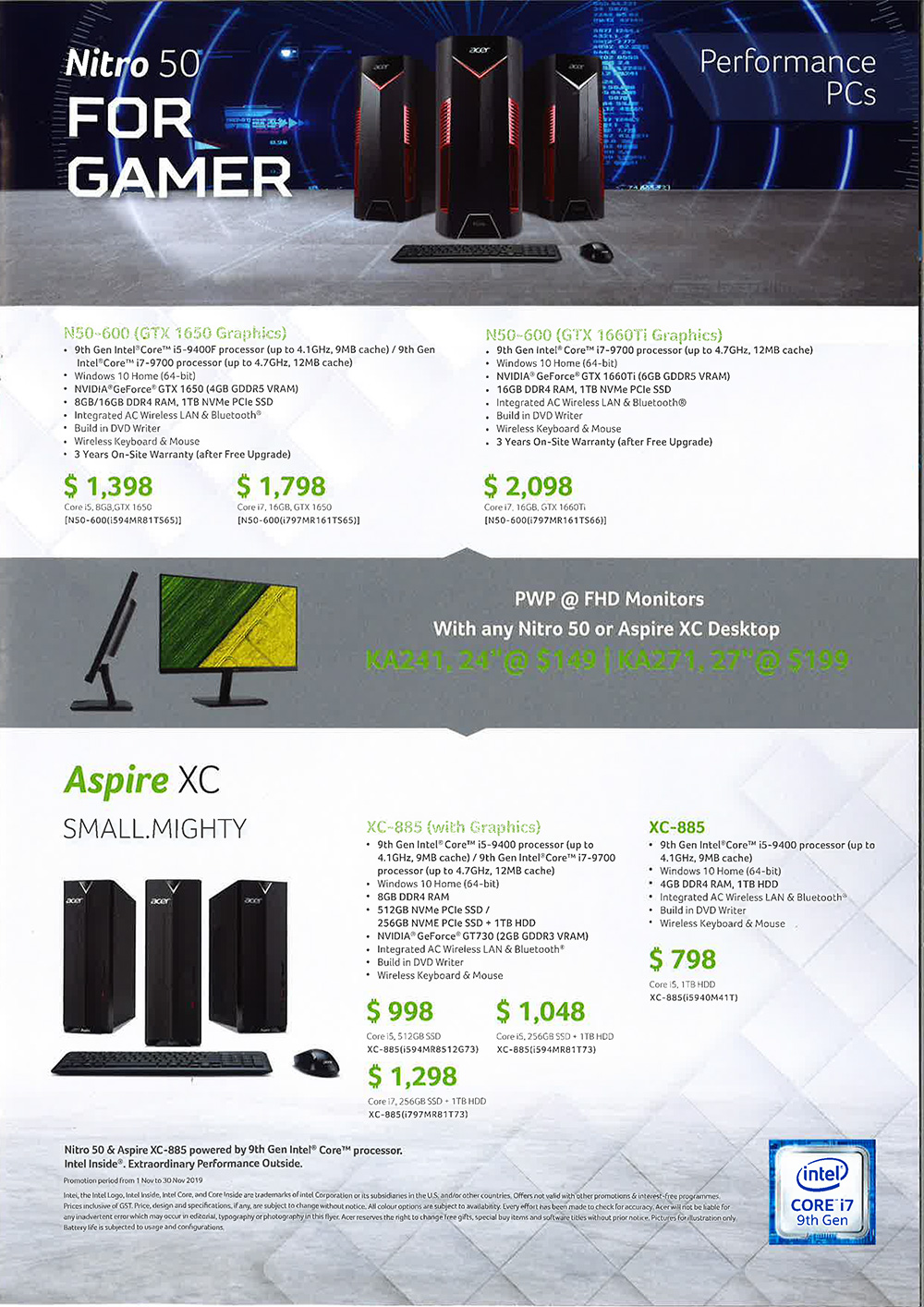 Acer desktops - Pg 2 Brochures from The Tech Show 2019 Singapore on ...