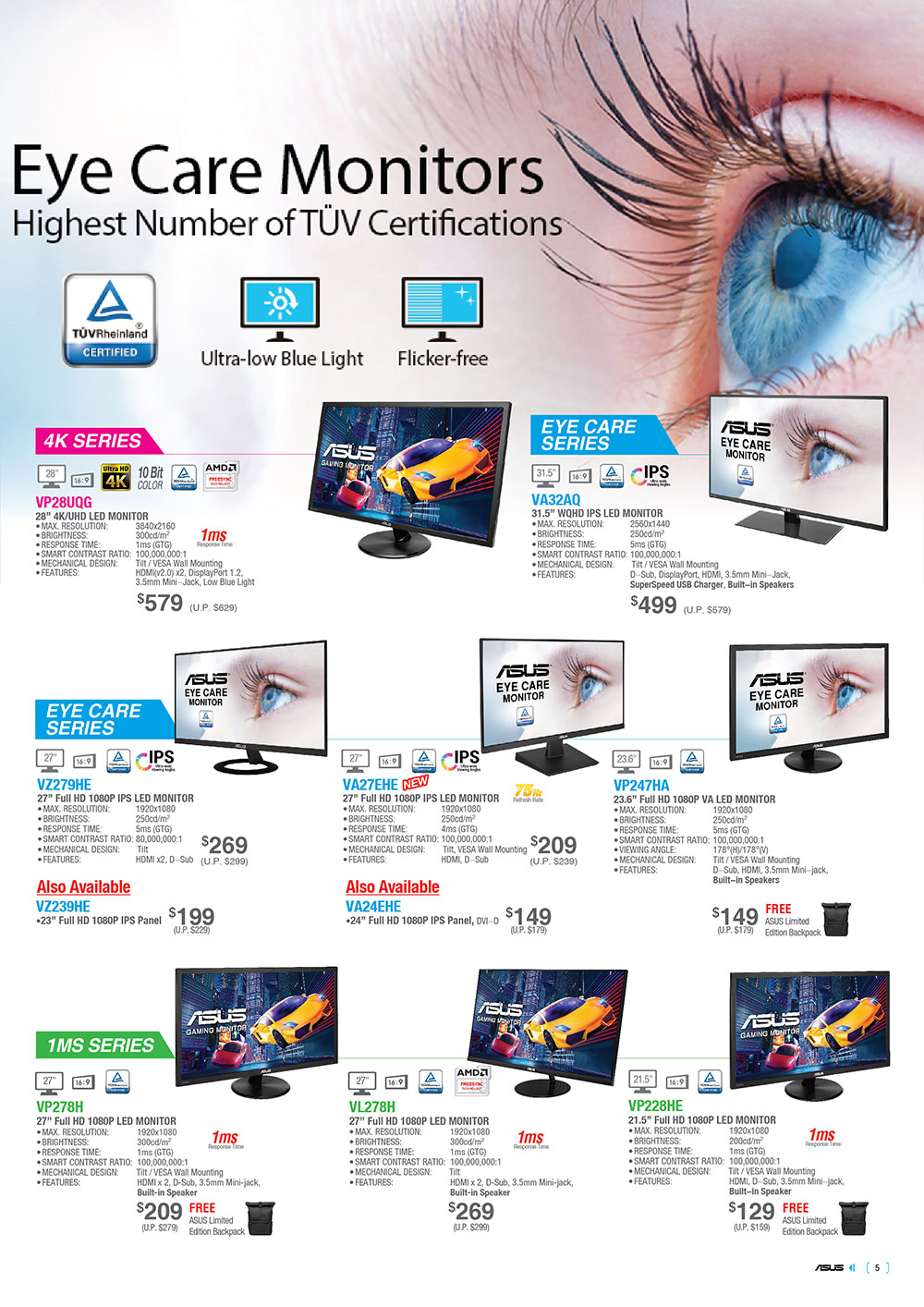 ASUS - Monitors - Pg 5 Brochures from The Tech Show 2019 Singapore on ...