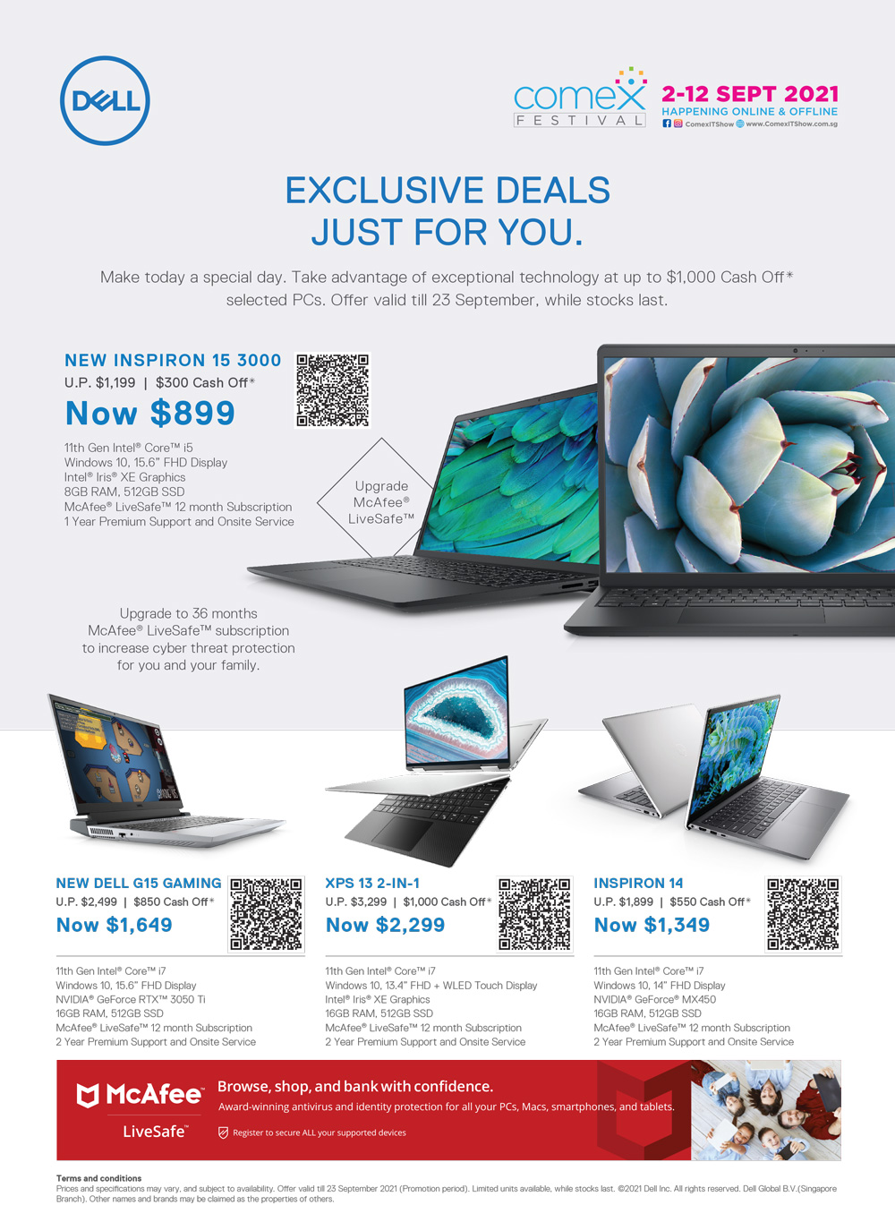 Dell notebooks brochures from HardwareZone's Tech Show Portal - HardwareZone.com.sg