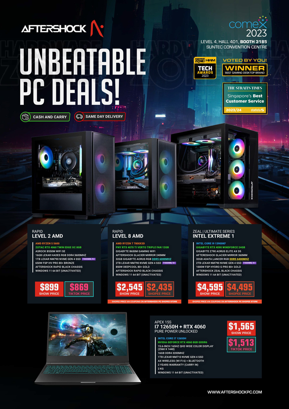 Aftershock brochures from HardwareZone's Tech Show Portal ...