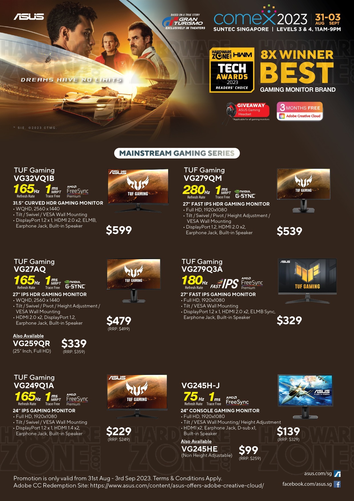 ASUS TUF Gaming Monitors brochures from HardwareZone's Tech Show Portal ...