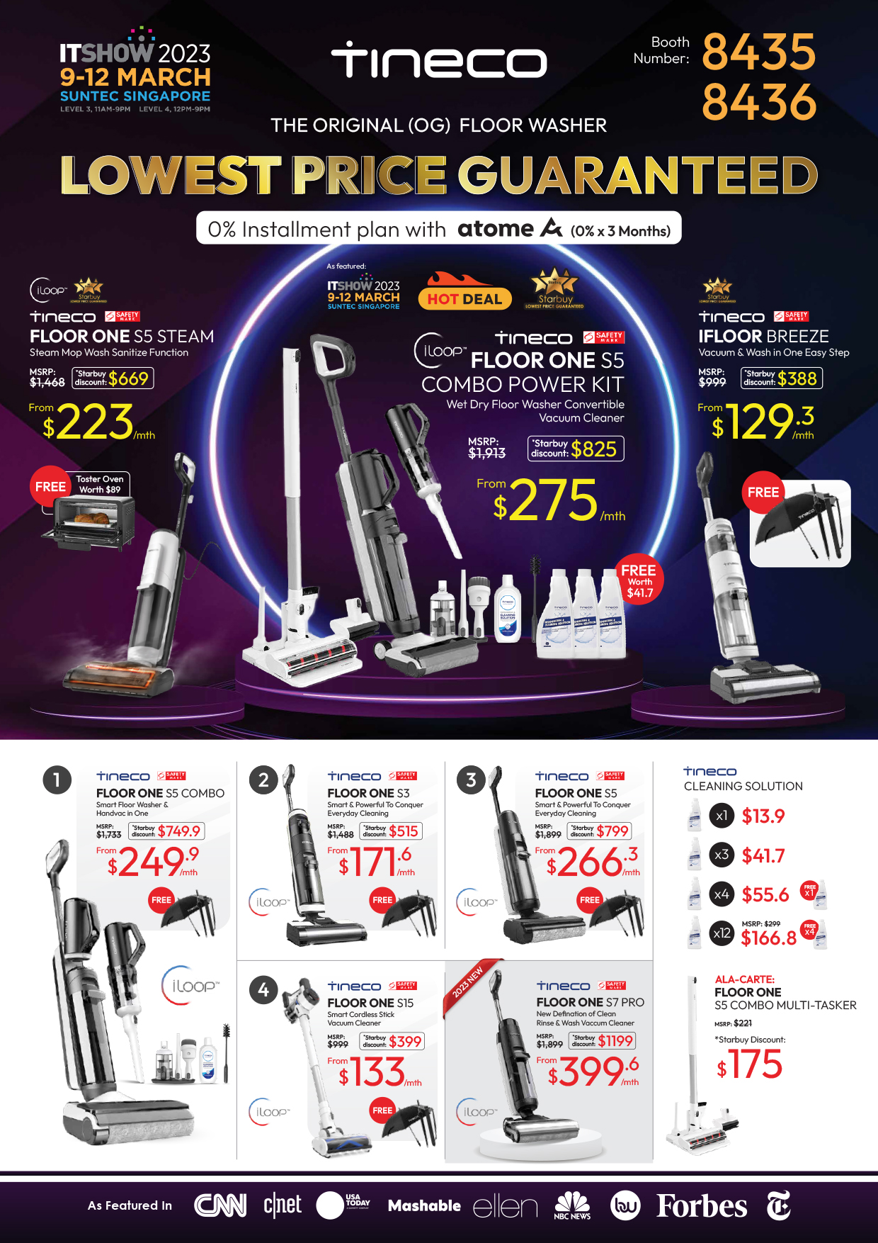 Tineco brochures from HardwareZone's Tech Show Portal - HardwareZone.com.sg