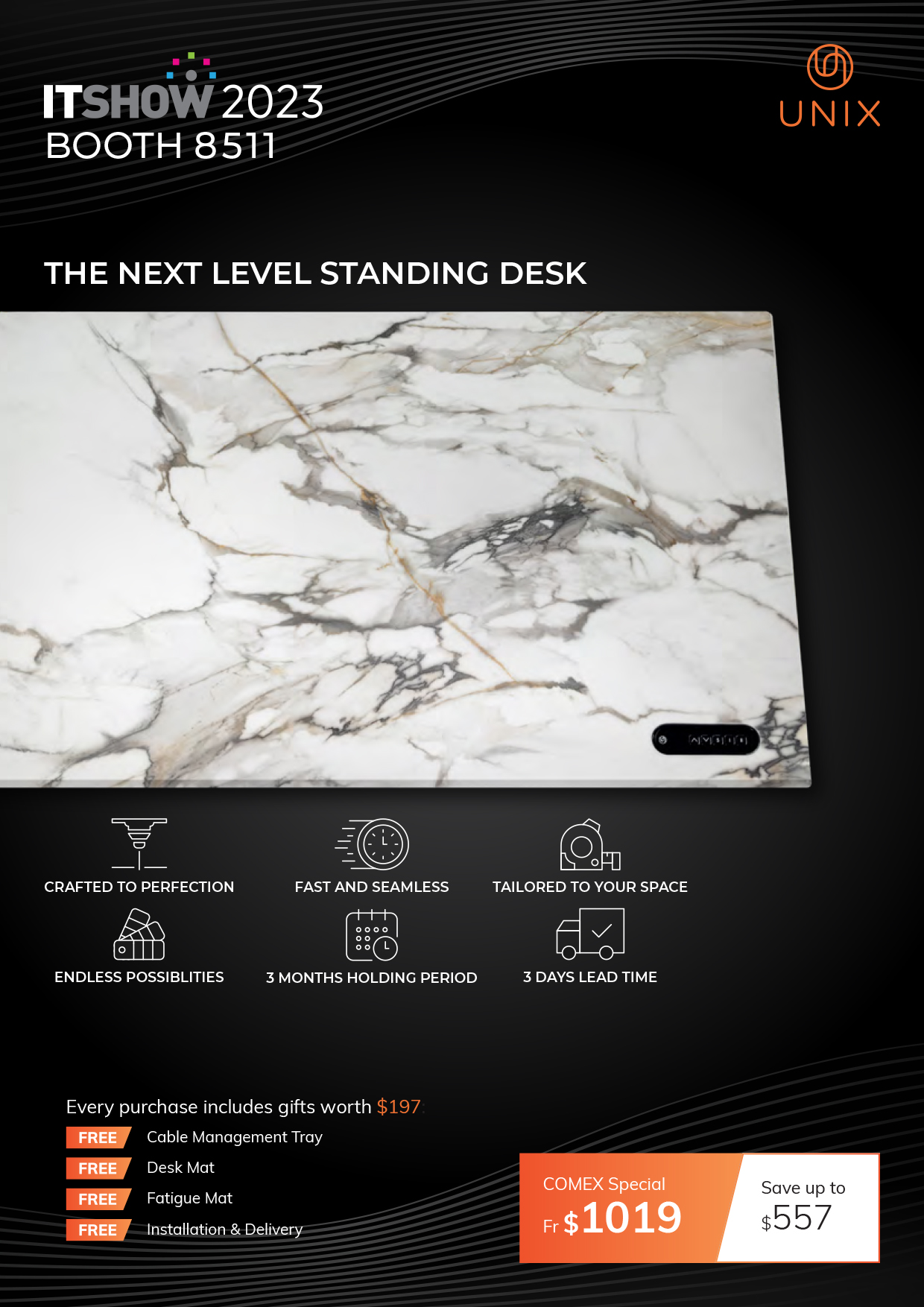 Unix standing desk brochures from HardwareZone's Tech Show Portal ...
