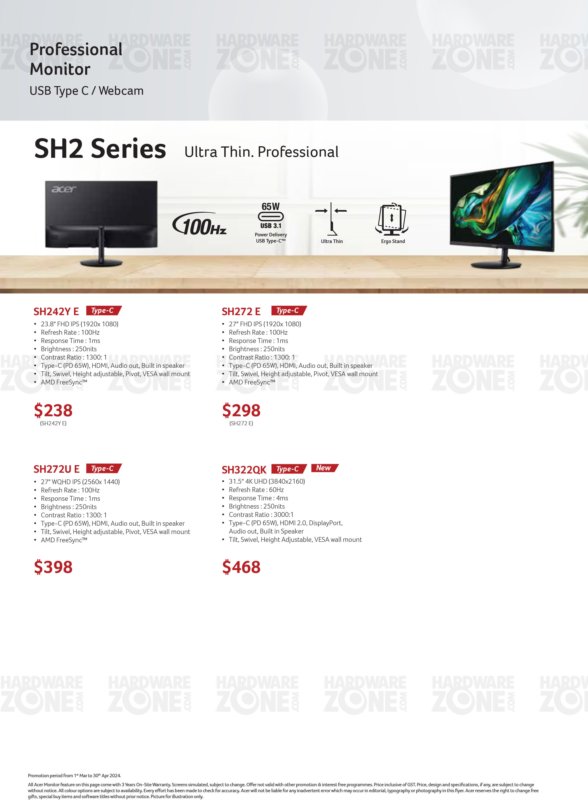 Acer monitors - Pg.2 brochures from HardwareZone's Tech Show Portal ...