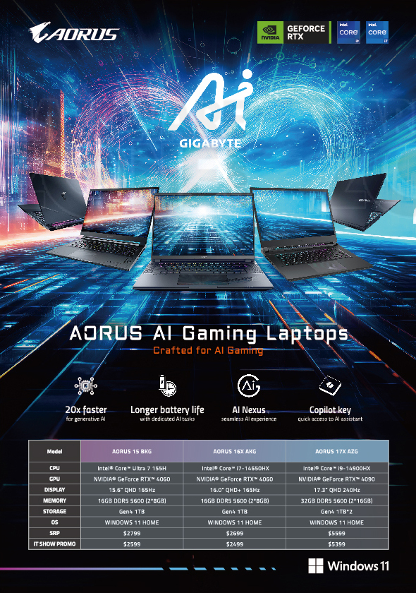 Gigabyte laptops - Pg3 brochures from HardwareZone's Tech Show Portal ...