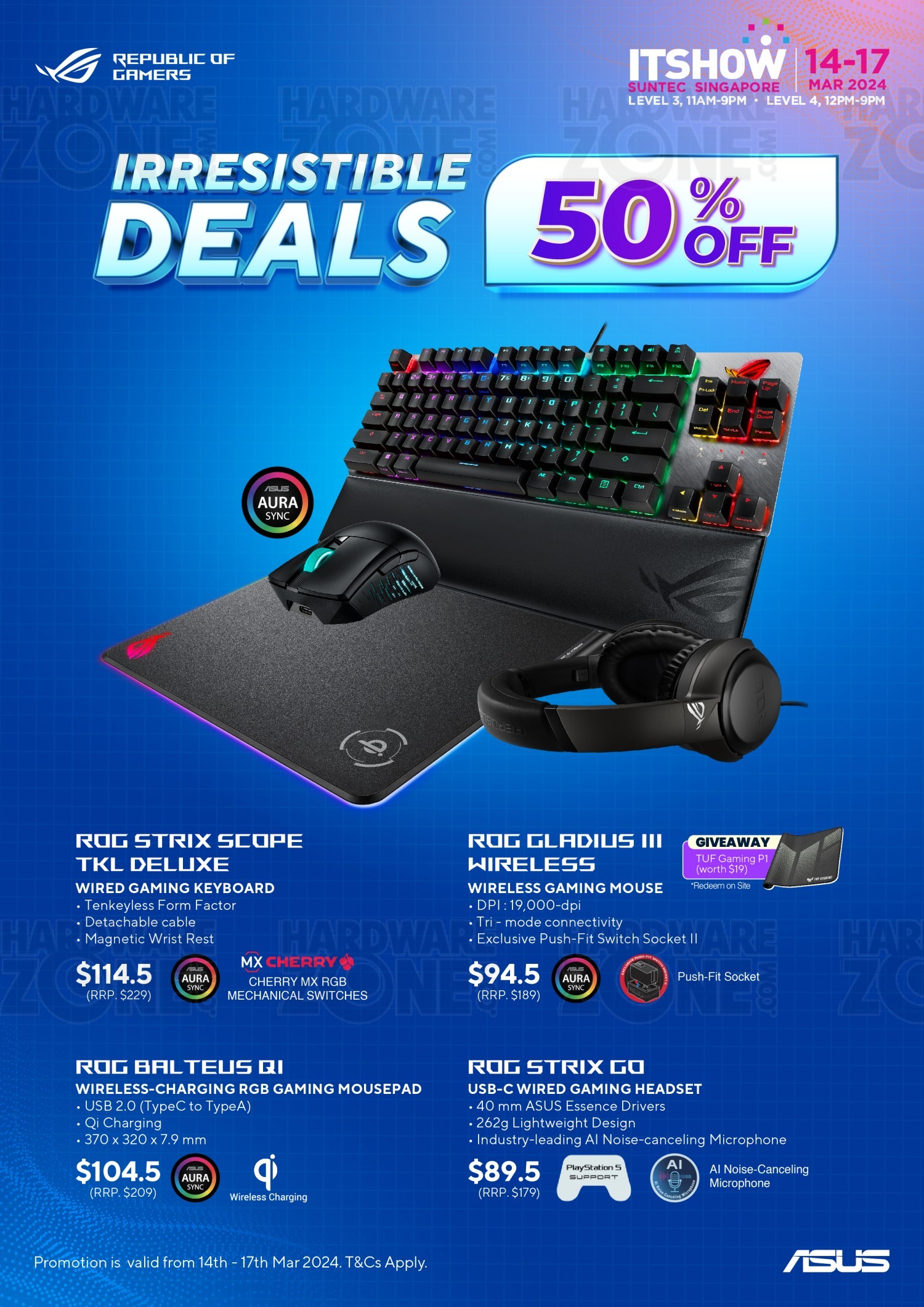 ASUS ROG Gaming Gear - Pg1 brochures from HardwareZone's Tech Show ...