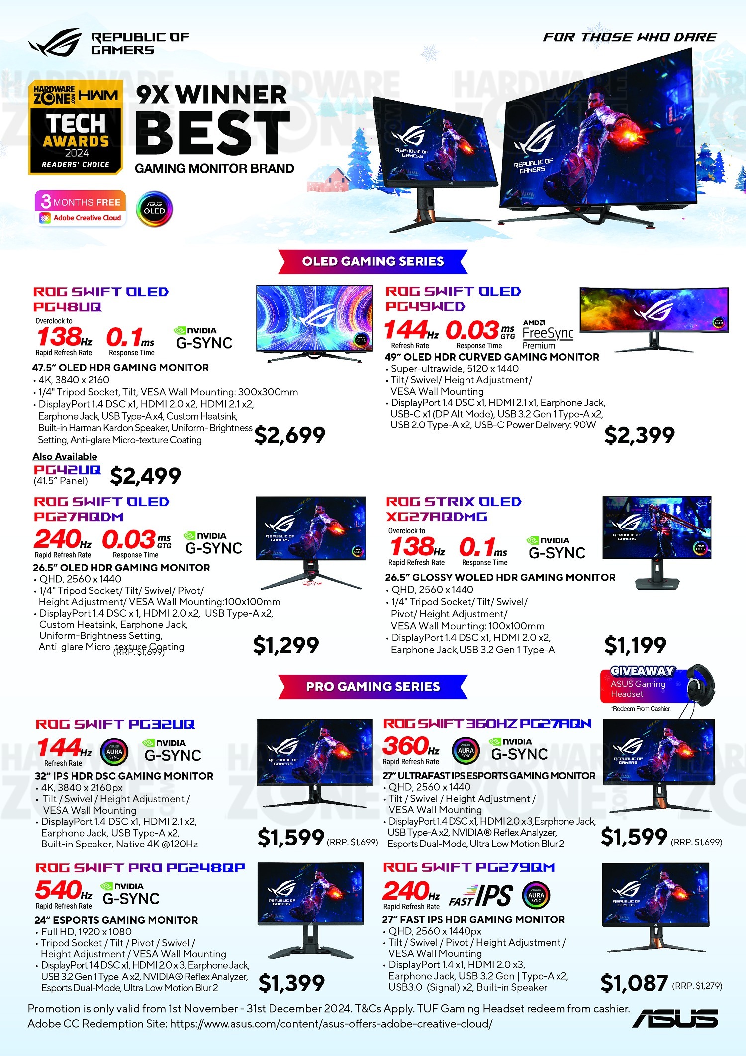 ASUS Monitors - Pg2 brochures from HardwareZone's Tech Show Portal ...