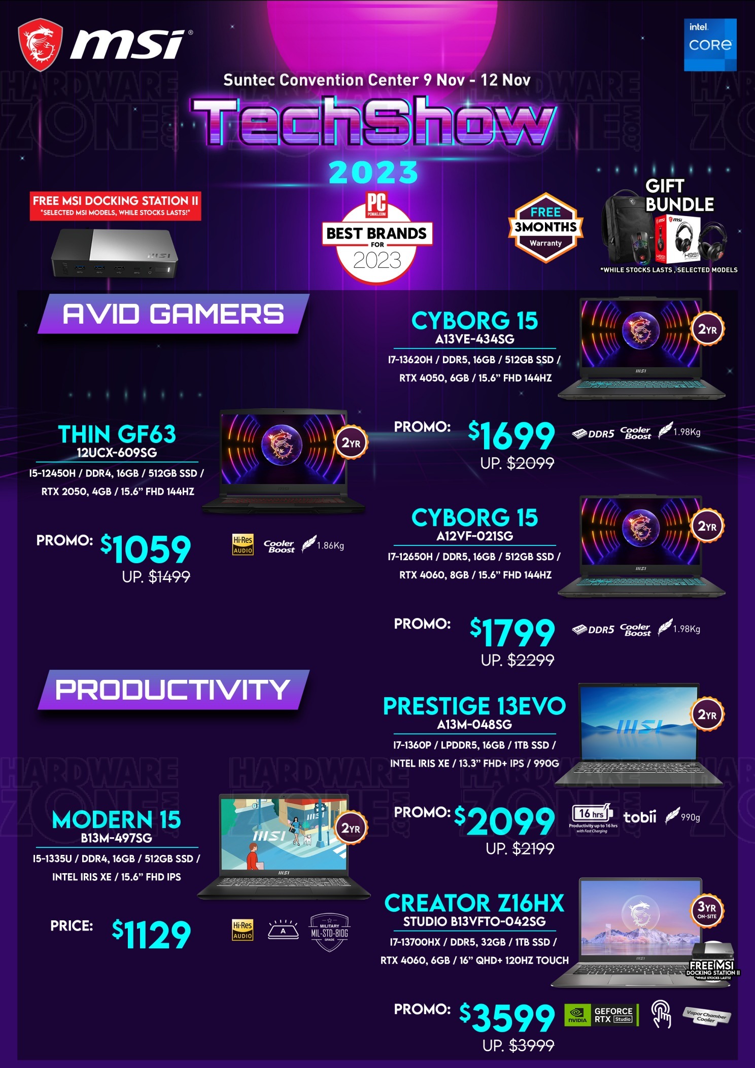 MSI notebooks - Pg1 brochures from HardwareZone's Tech Show Portal ...