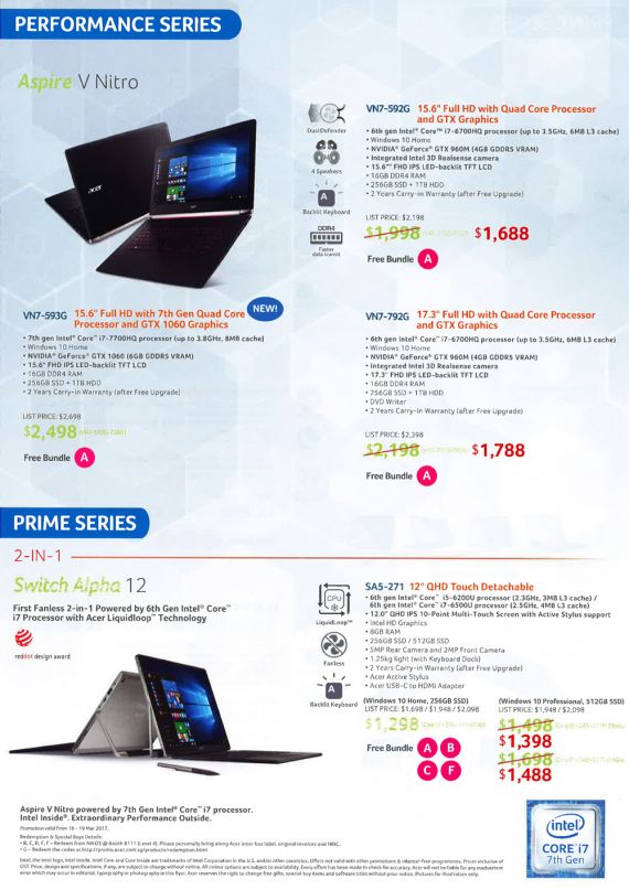Acer Brochures - IT Show 2017 Singapore - HardwareZone.com.sg